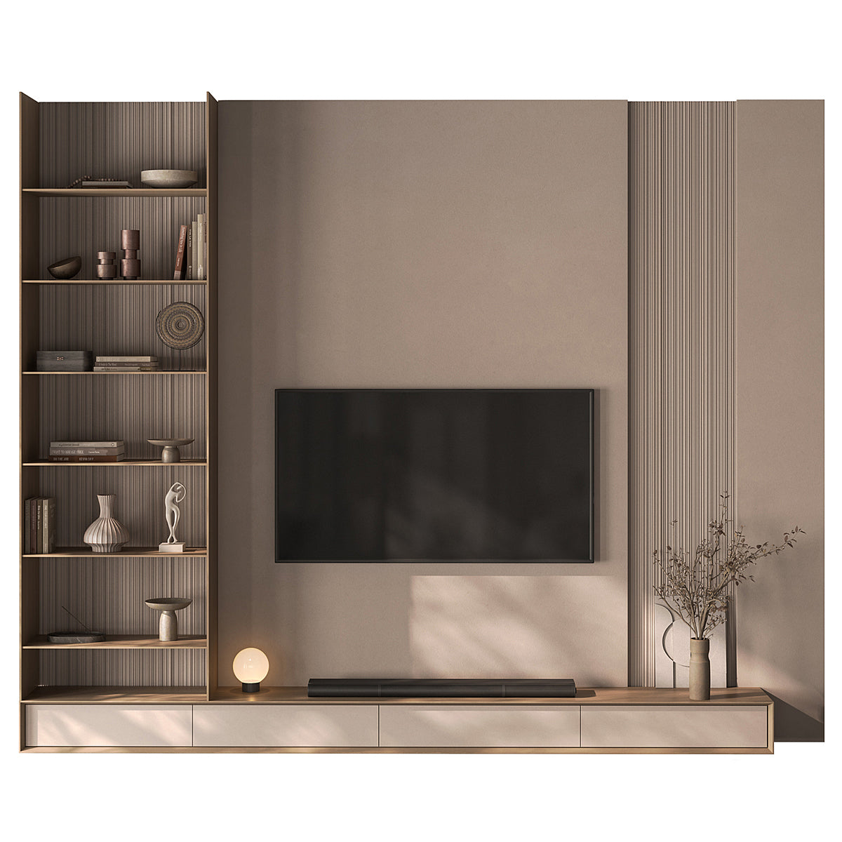 TV Wall - PF-8024 – Platine Furniture UAE | Luxury Furniture